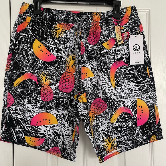 Neff | Swim | New Aop Fruit Print Board Shorts | Poshmark
